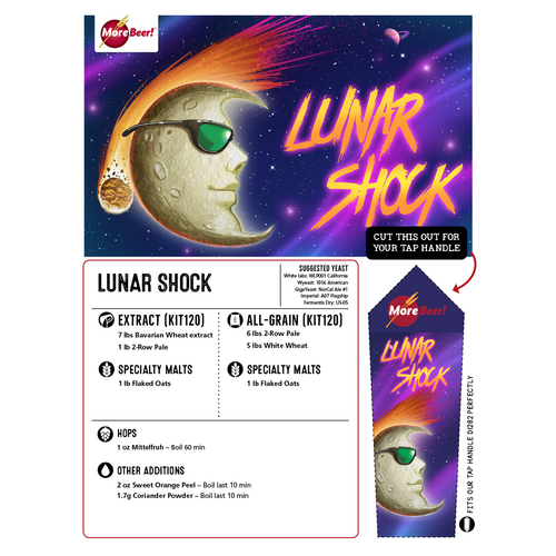 Lunar Shock Wheat Ale | Blue Moon® Clone | 5 Gallon Beer Recipe Kit ...