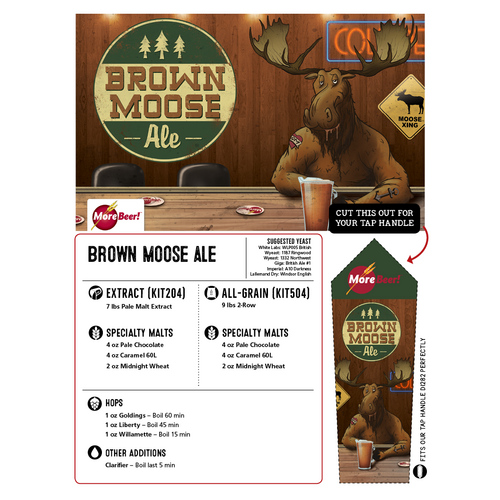 Brown Moose Ale | Big Sky Moose Drool® Brown Ale Clone | 5 Gallon Beer ...