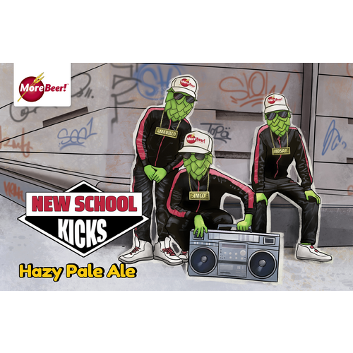 New School Kicks Hazy Pale Ale | 5 Gallon Beer Recipe Kit | All-Grain