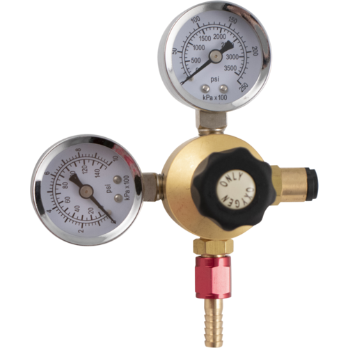 Dual Gauge Oxygen Regulator for Disposable Tanks