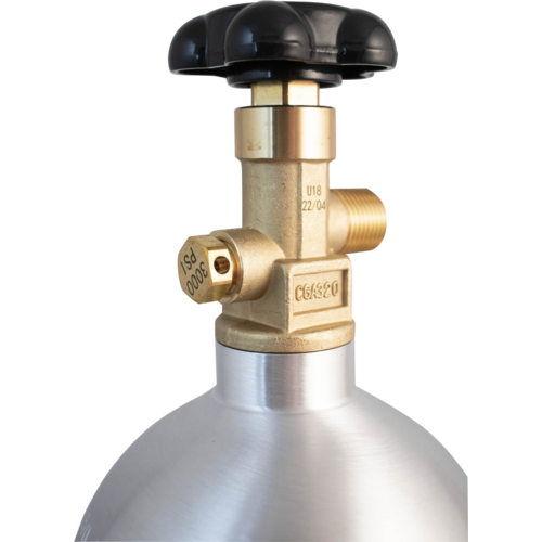 5 lb CO2 Tank | Premium Aluminum | New | CGA320 Valve | US DOT Approved