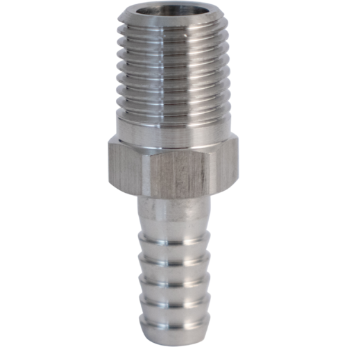 KOMOS® | Stainless Barb | 1/4 in. MPT x 5/16 in. Barb | 2-Pack