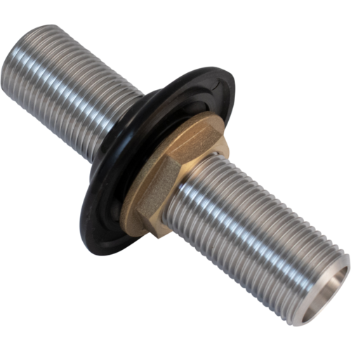 All Thread Beer Shank | 4" | Black Plastic Collar & Hex Nut | K-Lok ...