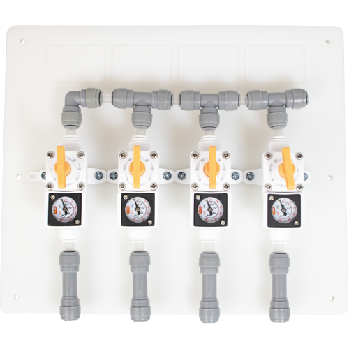 Duotight Draft Regulator Board | Gas Manifold | 4 Way