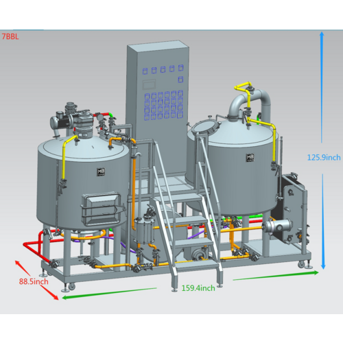 MB® Oil Heated Brewhouse | 2 Vessel | Mash Tun | Boil Kettle | Wort ...