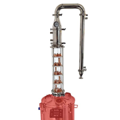 Distillation Column | Modular Copper Bubbler Plates | Borosilicate ...