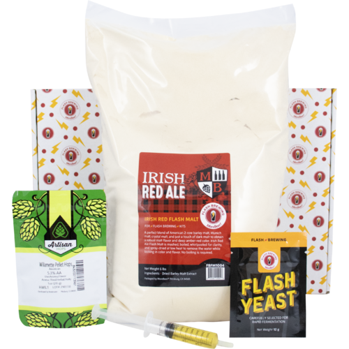 Flash Brewing® | Irish Red Ale | 5 Gallon Beer Recipe Kit | Just Mix ...