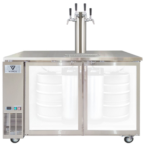 KOMOS® Olympus II Deluxe Kegerator | Stainless Steel Exterior | Fan ...