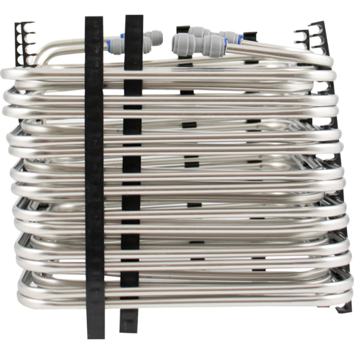 KegLand Stainless Steel Draft Coil | Square Coil | 2 Lines
