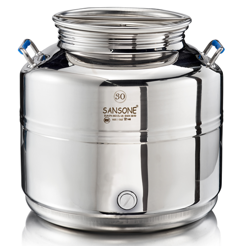 Sansone Fusti Tank | Stainless Steel Water Dispenser | 7.9 Gallon | 30L