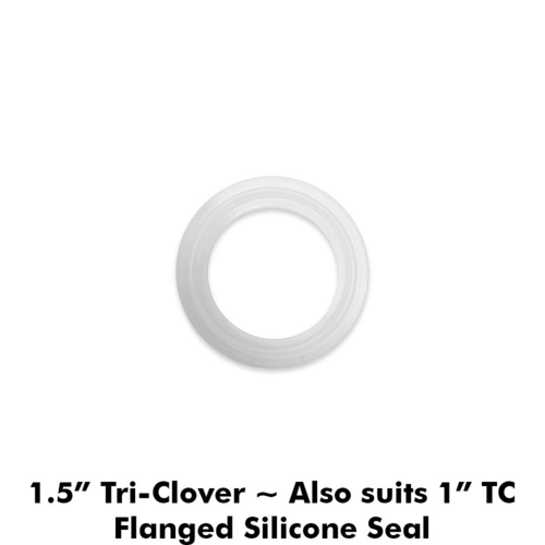 Flanged Tri-Clamp Gasket | Silicone | 1.5"