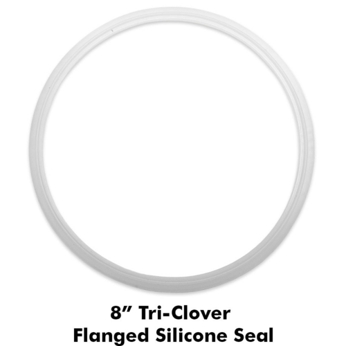 Flanged Tri-Clamp Gasket | Silicone | 8"